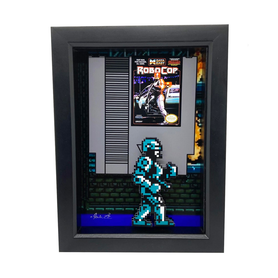 Robocop Nintendo 8 Bit Art Robocop Print 3D Art NES Art Retro | Etsy