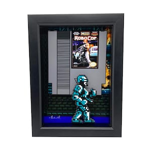 Robocop Nintendo 8 Bit Art Robocop Print 3D Art NES Art Retro Video ...