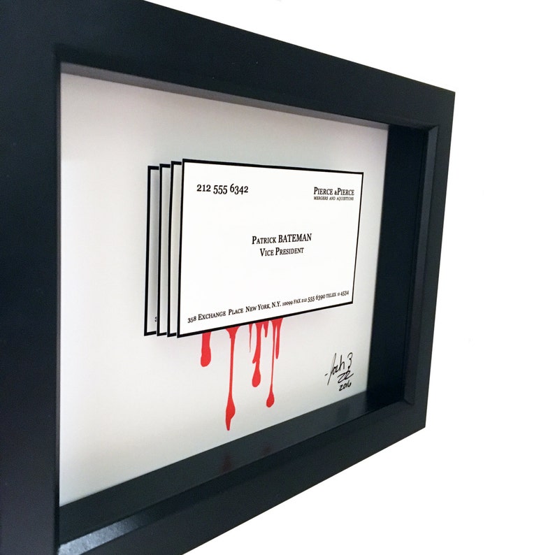 Patrick Bateman Business Card American Psycho Business Card 3D | Etsy