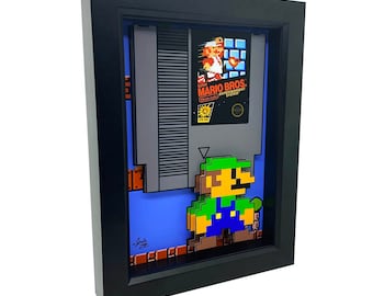 Super Mario Bros Duck Hunt Nintendo 8 Bit 3D Art NES Print | Etsy