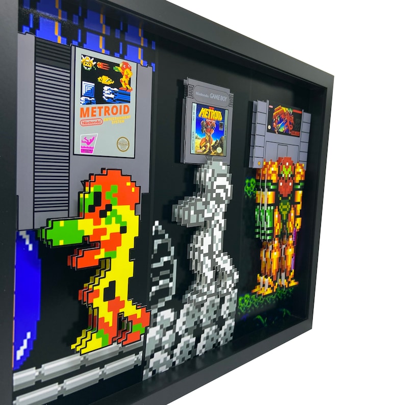 Metroid Art Super Metroid Wall Art Super Nintendo Art 3D Art - Etsy