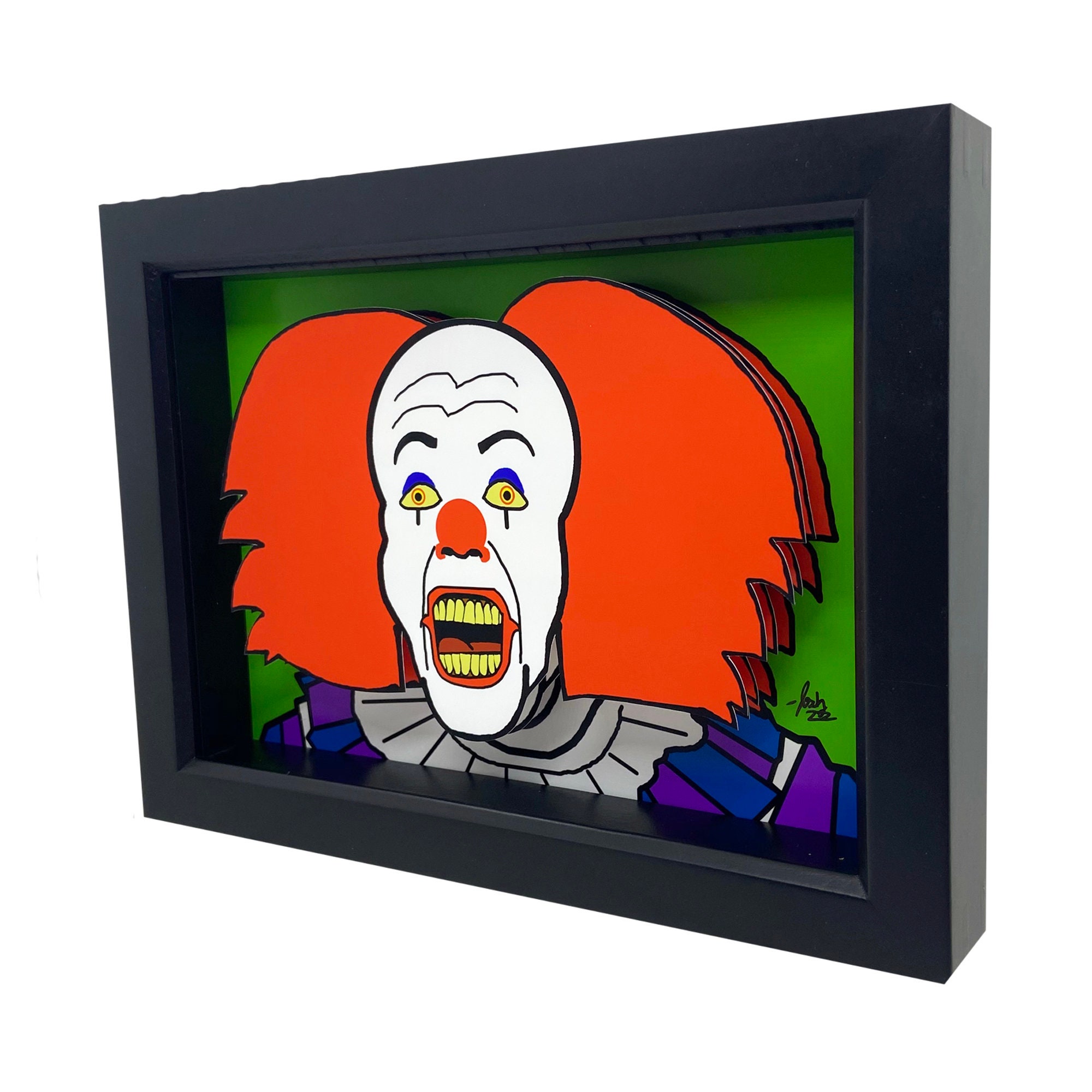Stephen King Movie Art IT Pennywise Clown 3D Art Pop Horror - Etsy Denmark