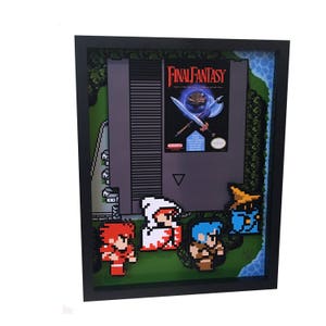 Final Fantasy Nintendo 8 Bit Art Video Game Art Nintendo Art 3D Art ...