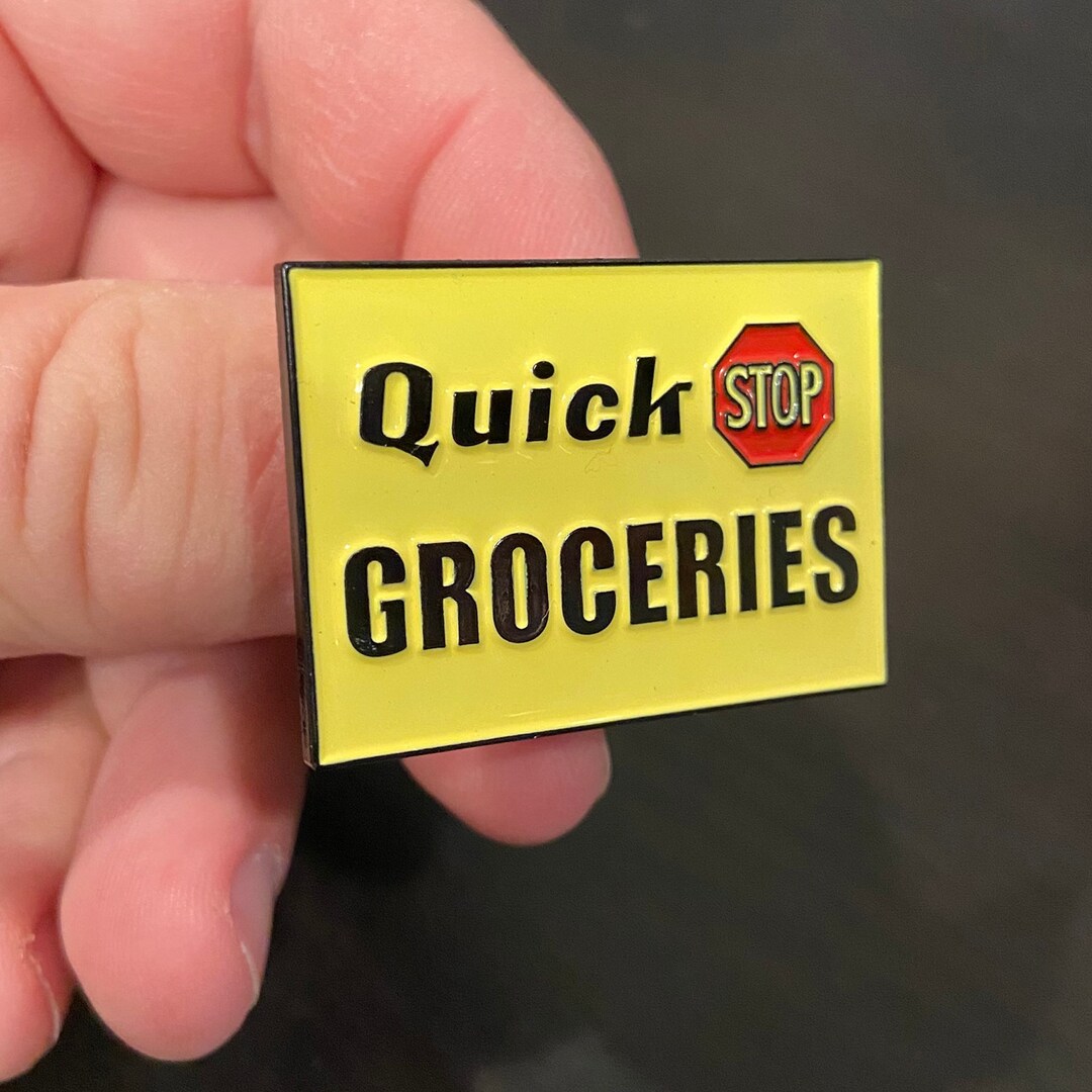 Clerks Movie Enamel Pin: Quick Stop Groceries Sign - Etsy