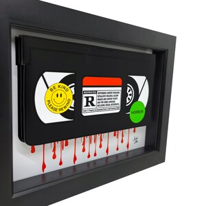 Horror VHS Tapes Please Be Kind Rewind Sticker 3D Art VHS Horror Movies ...