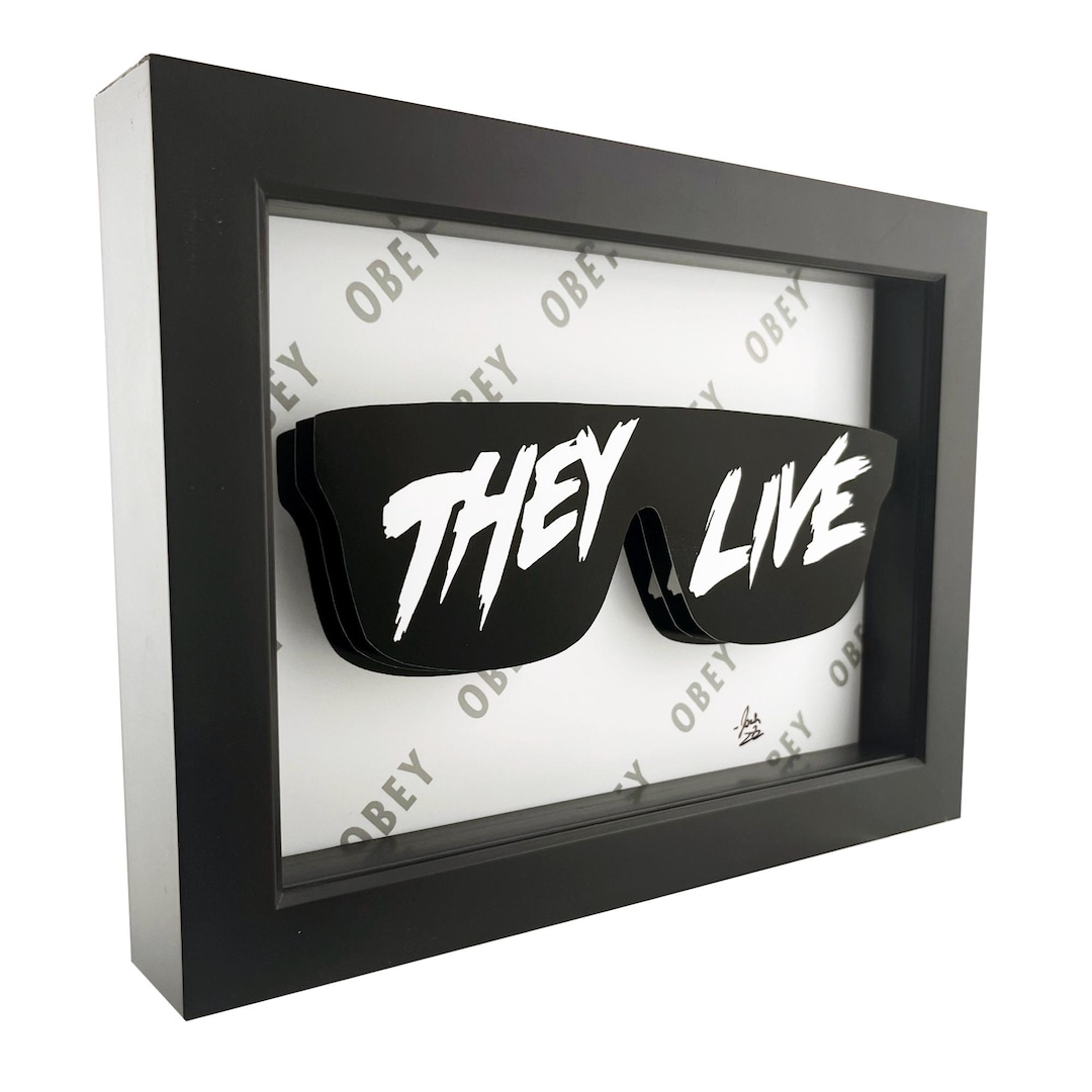 They Live 3D Art: Obey - John Carpenter Horror Movie Decor - Etsy
