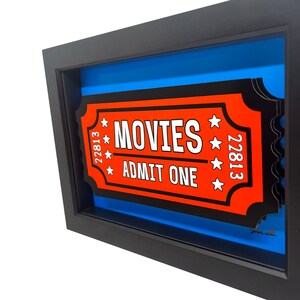Movie Ticket Sign Theater Room Decor Home Theater Decor Movie Theater ...