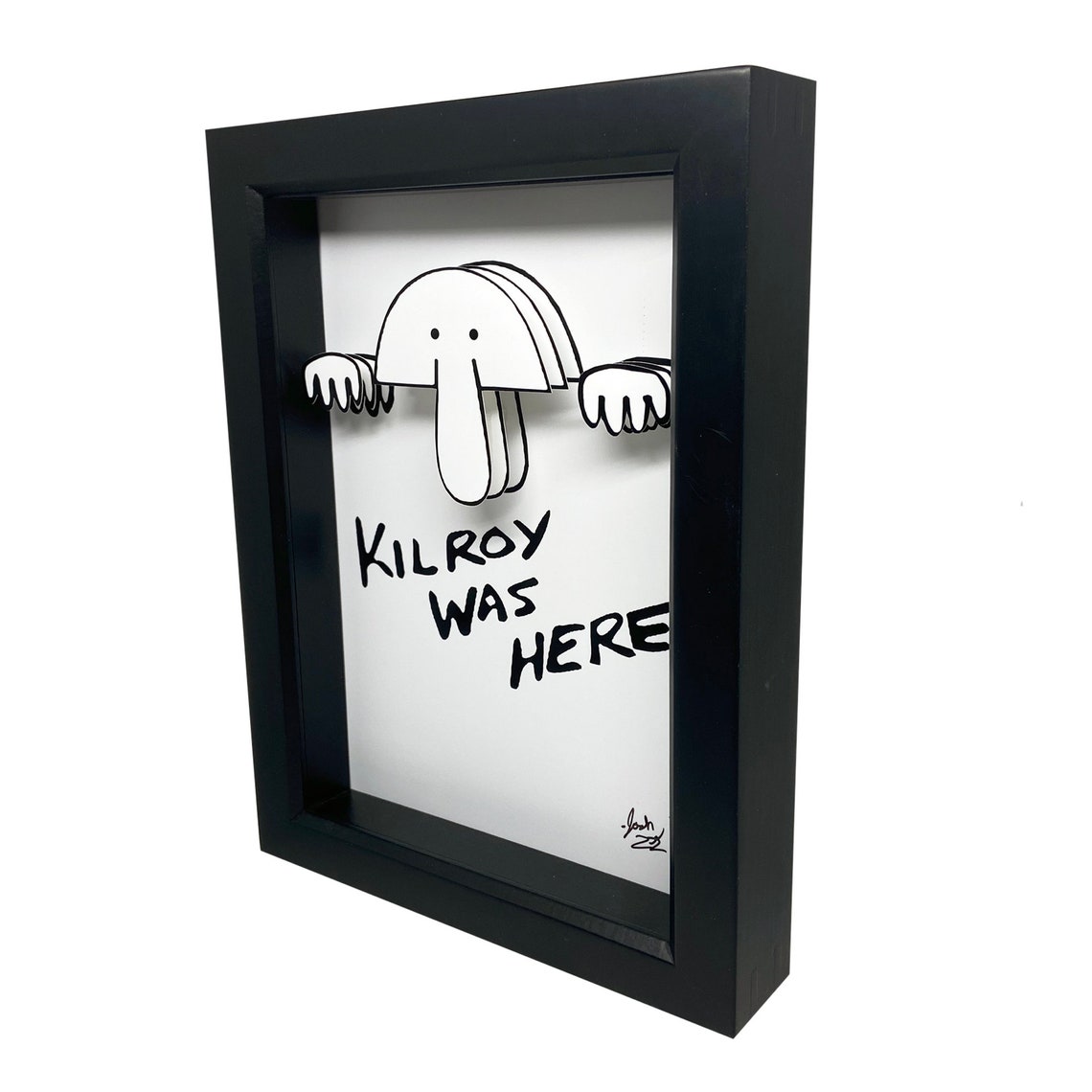 Kilroy Was Here 3D Art World War II Art Military Art Military - Etsy