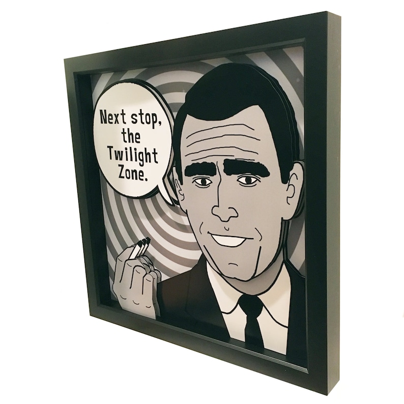 Rod Serling Art The Twilight Zone Print Twilight Zone Art Etsy