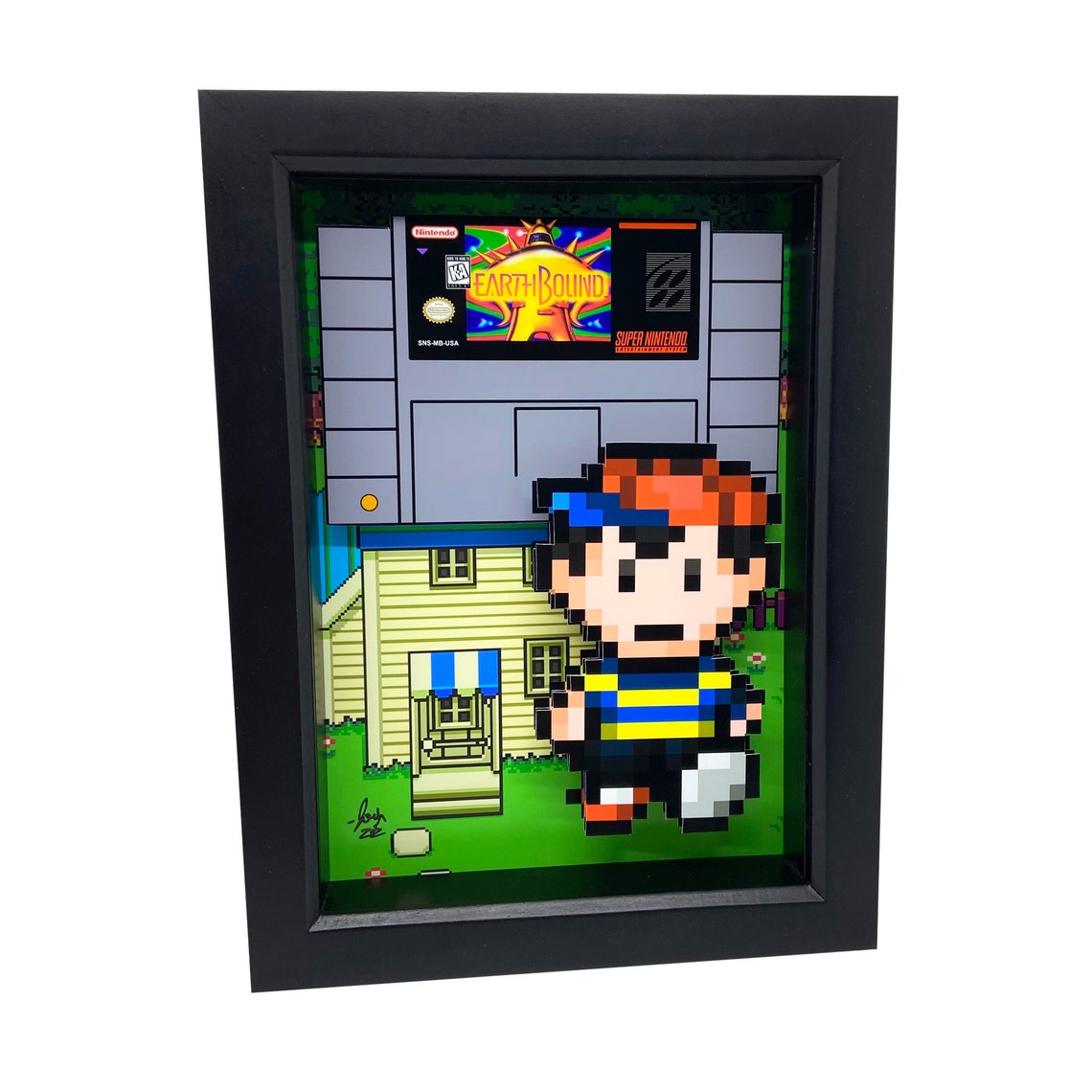 Ness Earthbound SNES Art Earthbound Art 16 Bit Video Game Art | Etsy