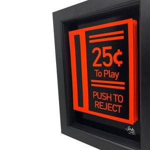 3D Arcade Coin Slot Art: Retro Video Game Room Decor - Etsy