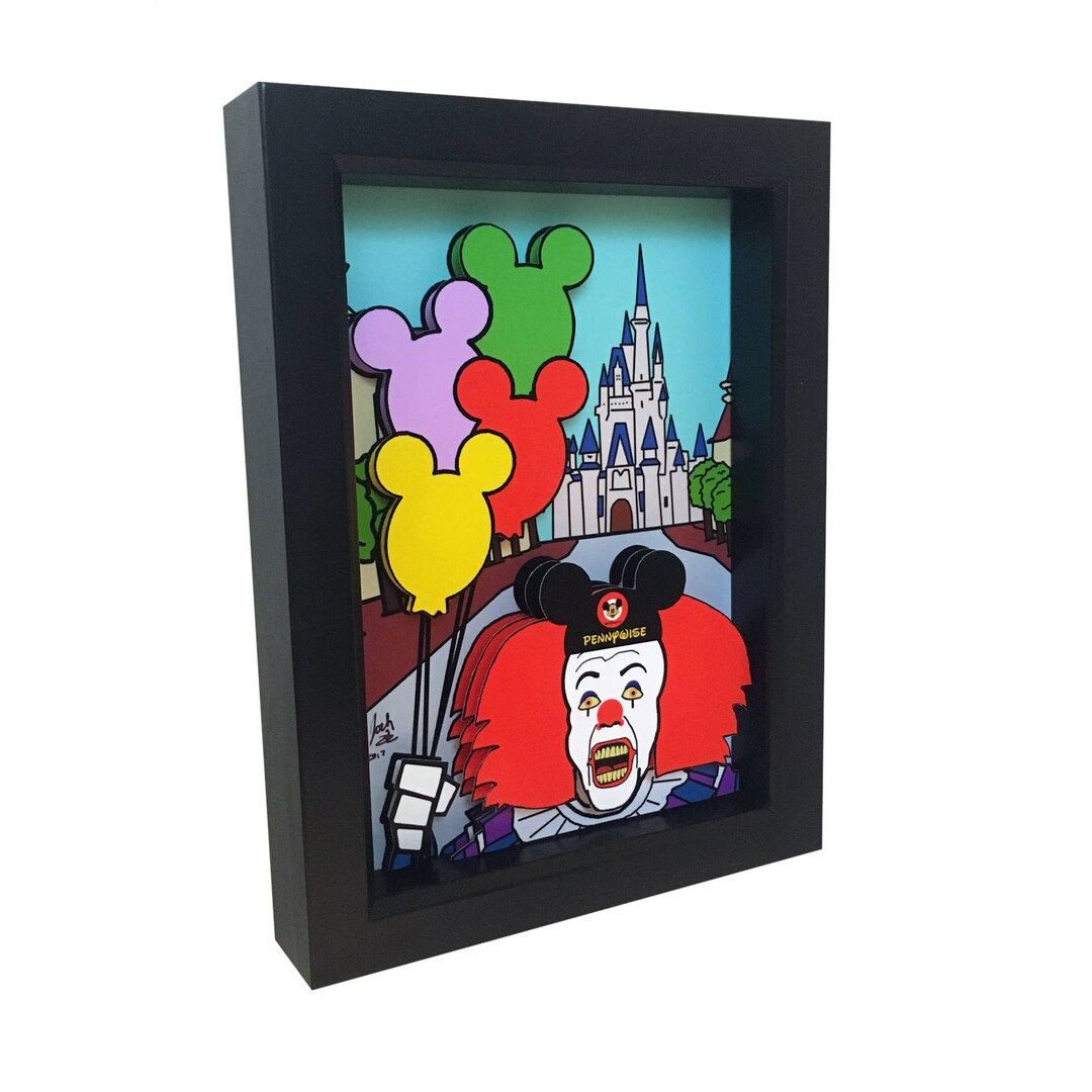 Stephen King It Pennywise at Walt Disney World 3D Art Horror Decor ...