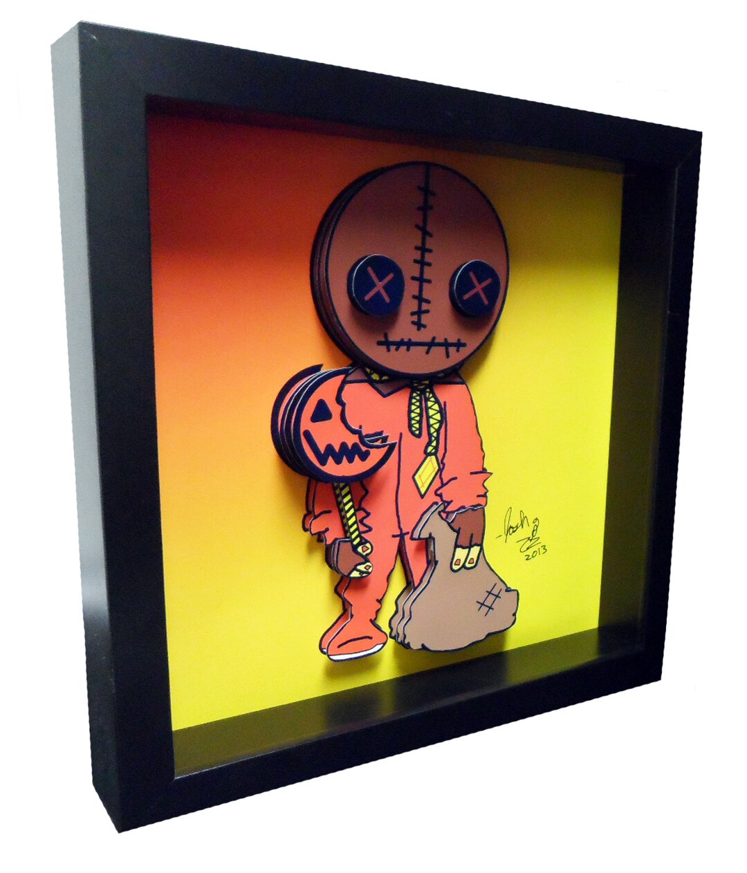 Trick R Treat Sam Horror Art Sam Hain Print Horror Movie Art 3D Pop Art ...