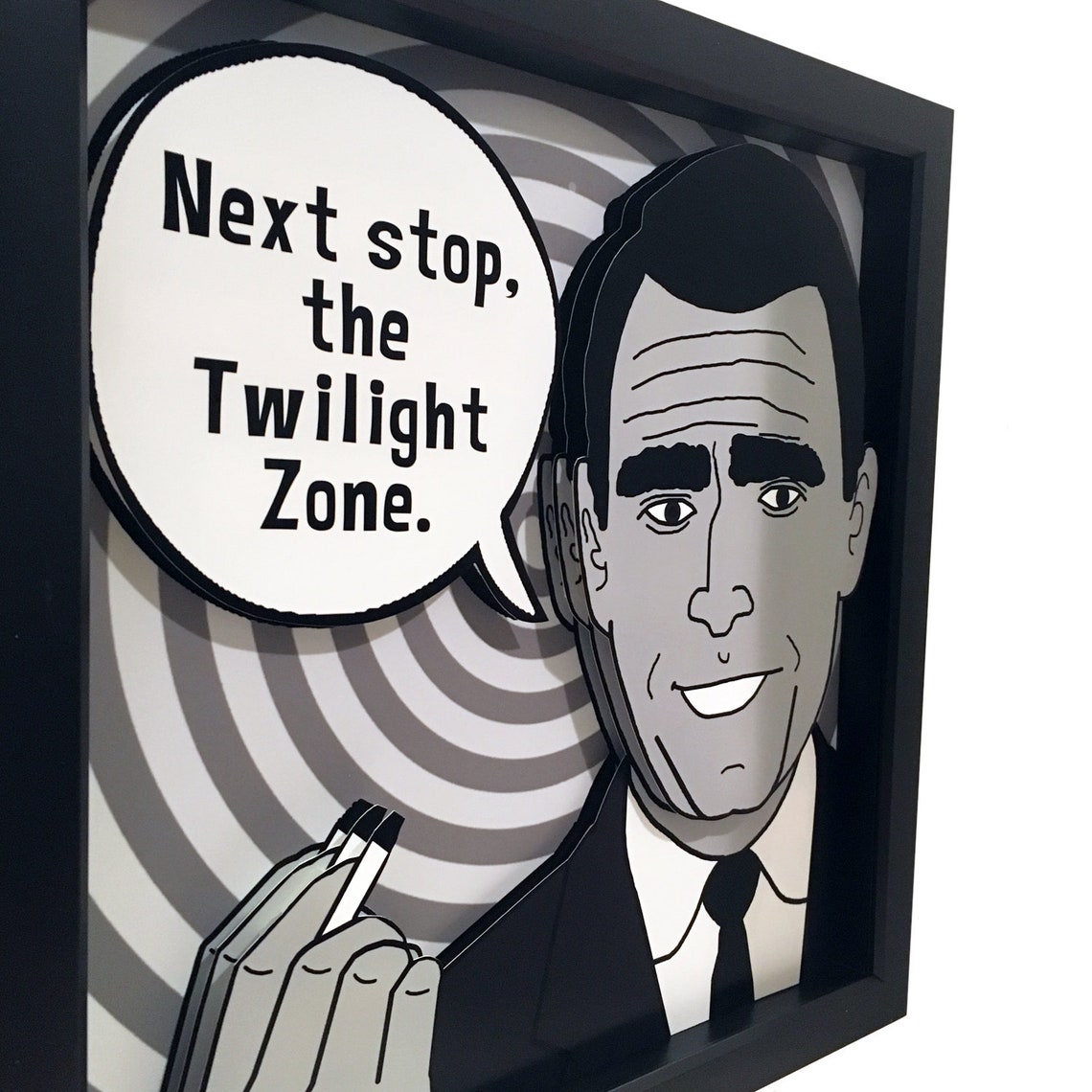 Rod Serling Art the Twilight Zone Print Twilight Zone Art | Etsy