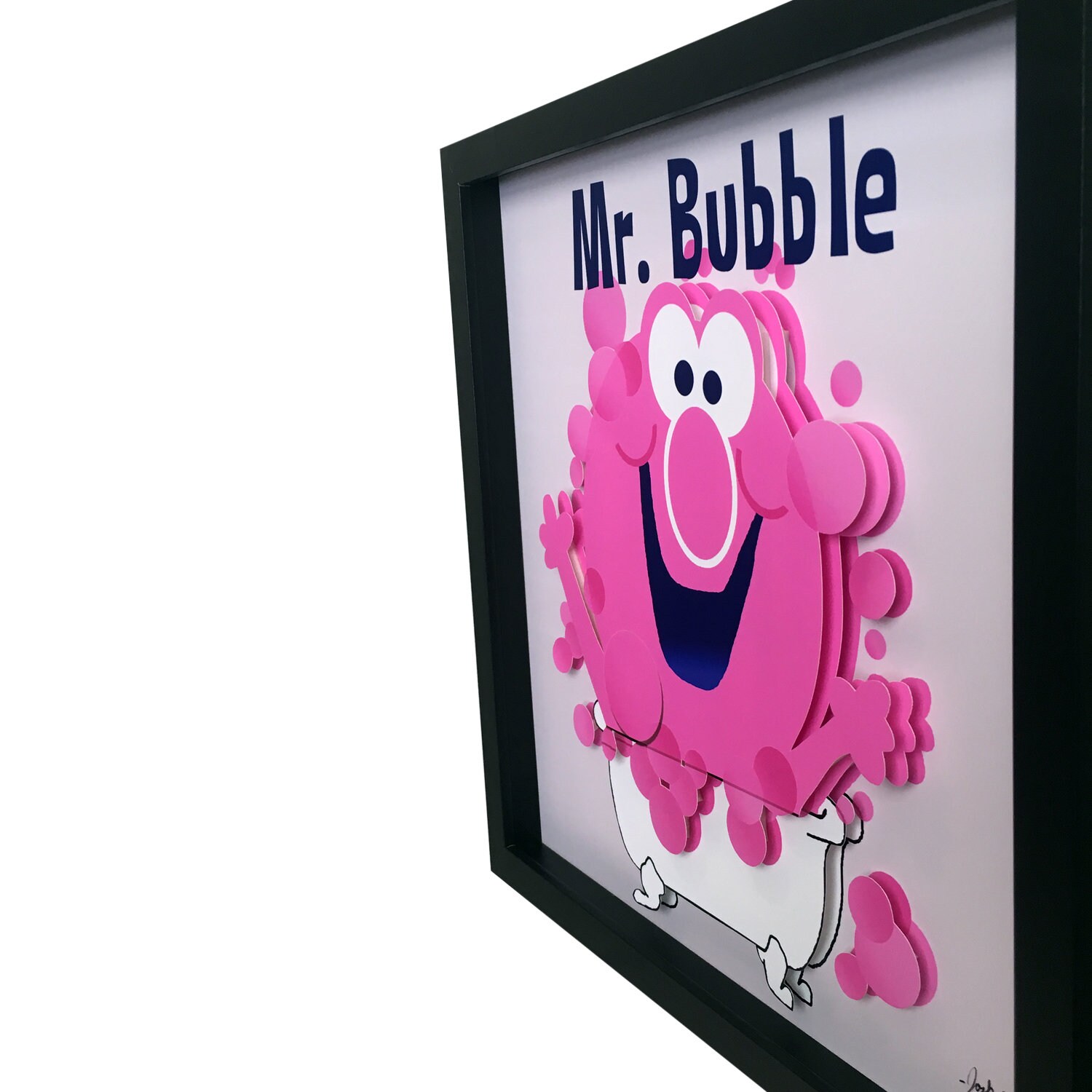 Mr Bubble Bathroom Art Mr Bubble Art Mr Bubble Print 3D Art - Etsy