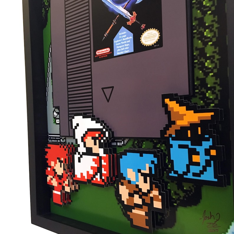 Final Fantasy Nintendo 8 Bit Art Video Game Art Nintendo Art - Etsy