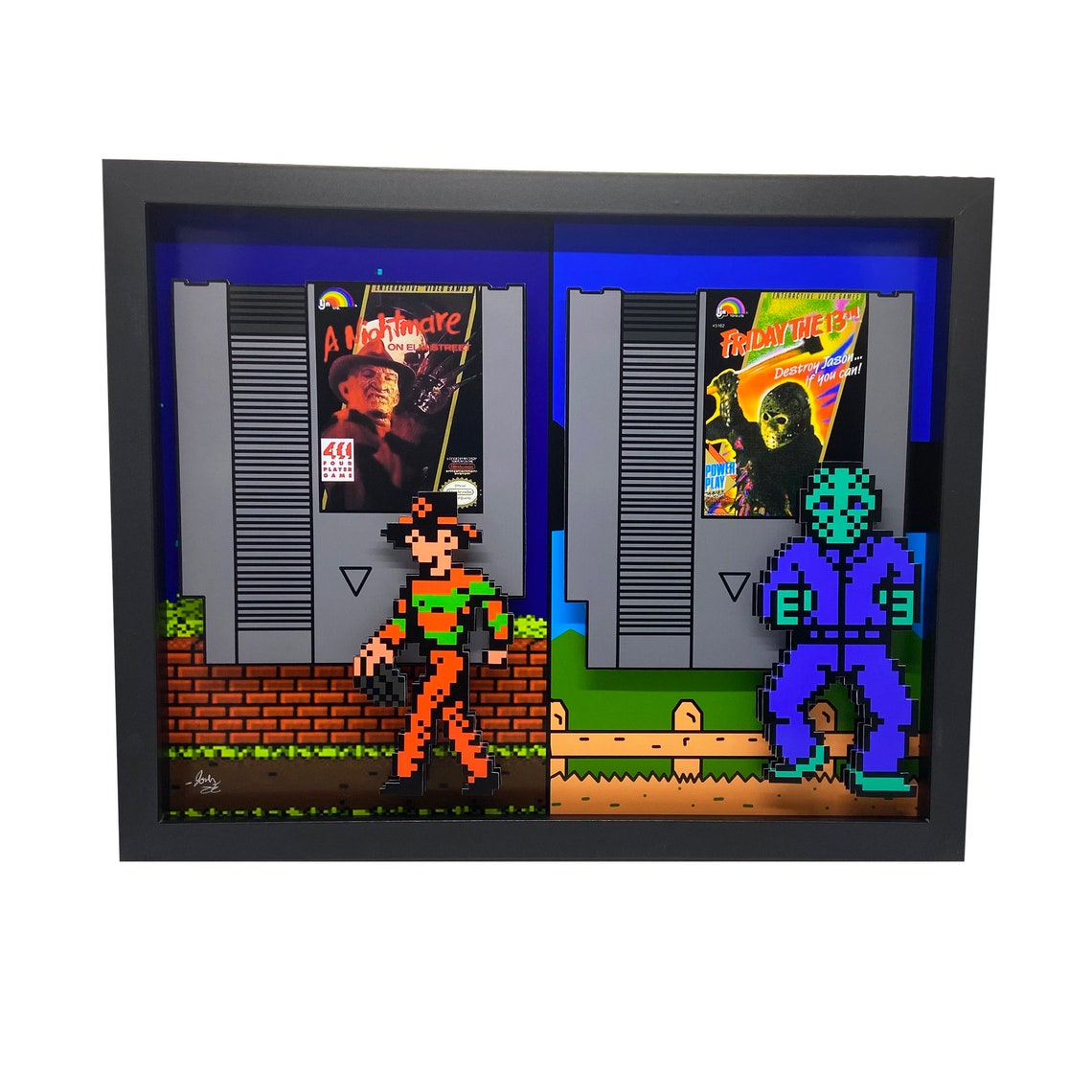 8 Bit Jason Friday the 13th NES A Nightmare on Elm Street - Etsy
