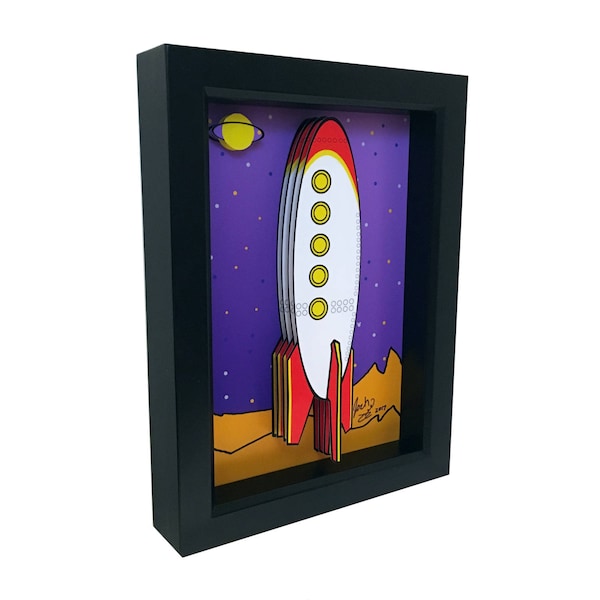 Rocket Ship Art - Etsy