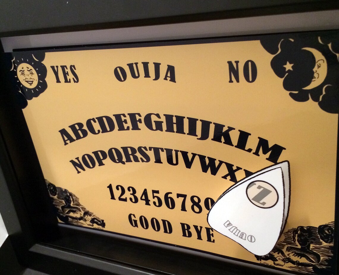 Ouija Board Print Quija Board Art Dark Decor Horror Decor 3D | Etsy