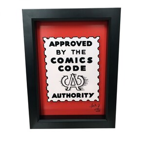 Comic Book Code Art Comic Code Print Comic Book Print 3D Art Superhero ...