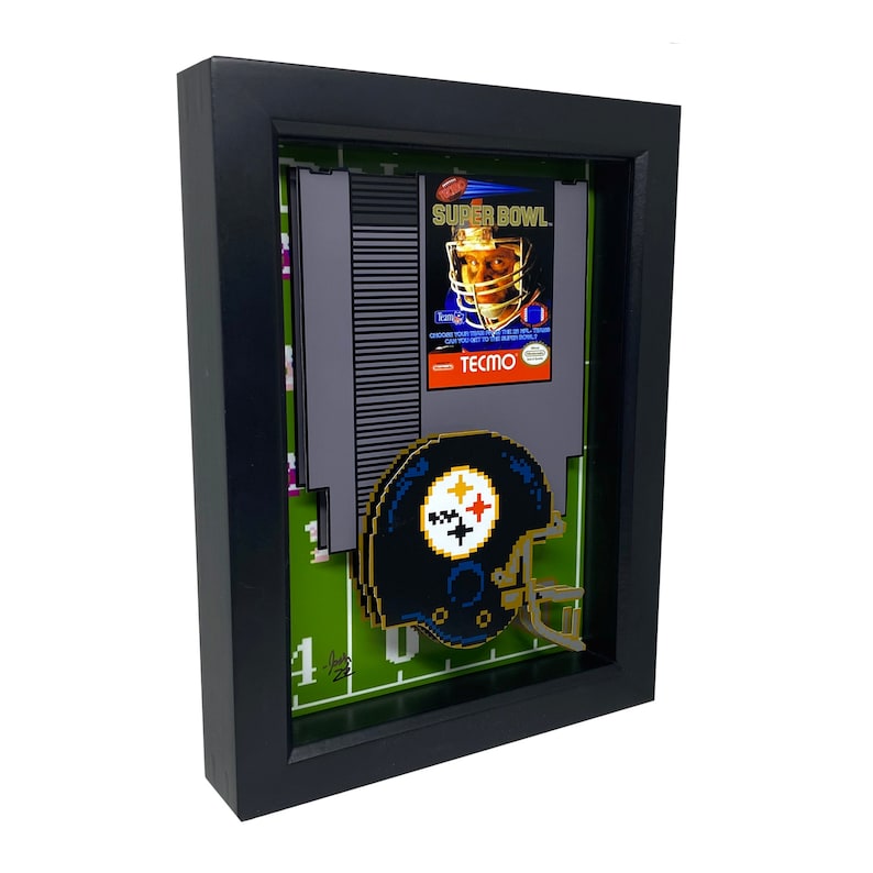 Tecmo Bowl Nintendo Art NFL Helmet 3D Art 8 Bit Art NFL Art | Etsy