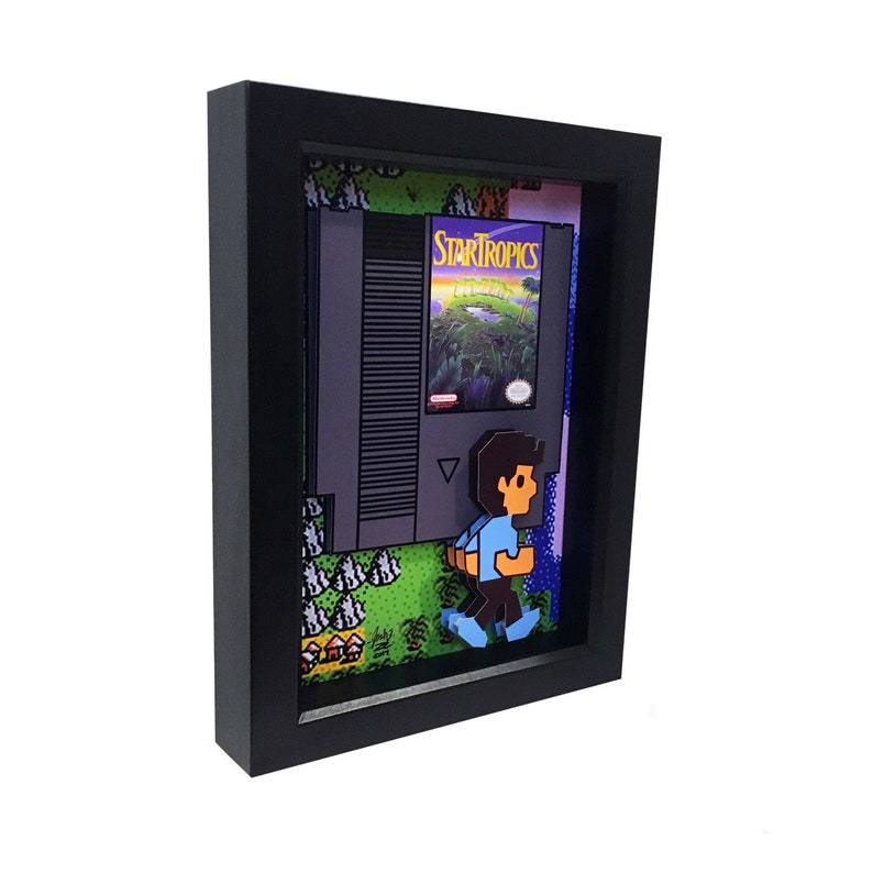 Startropics Shadow Box Video Game Decor Video Game Art Video - Etsy