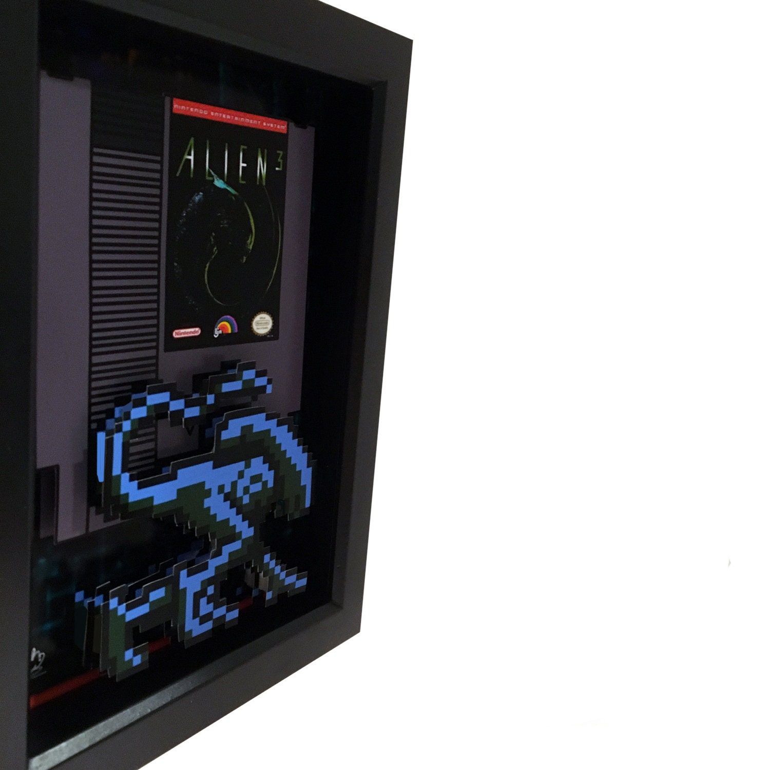 Alien Nintendo Game Nes 3D Art Aliens Alien 3 Nintendo Game | Etsy
