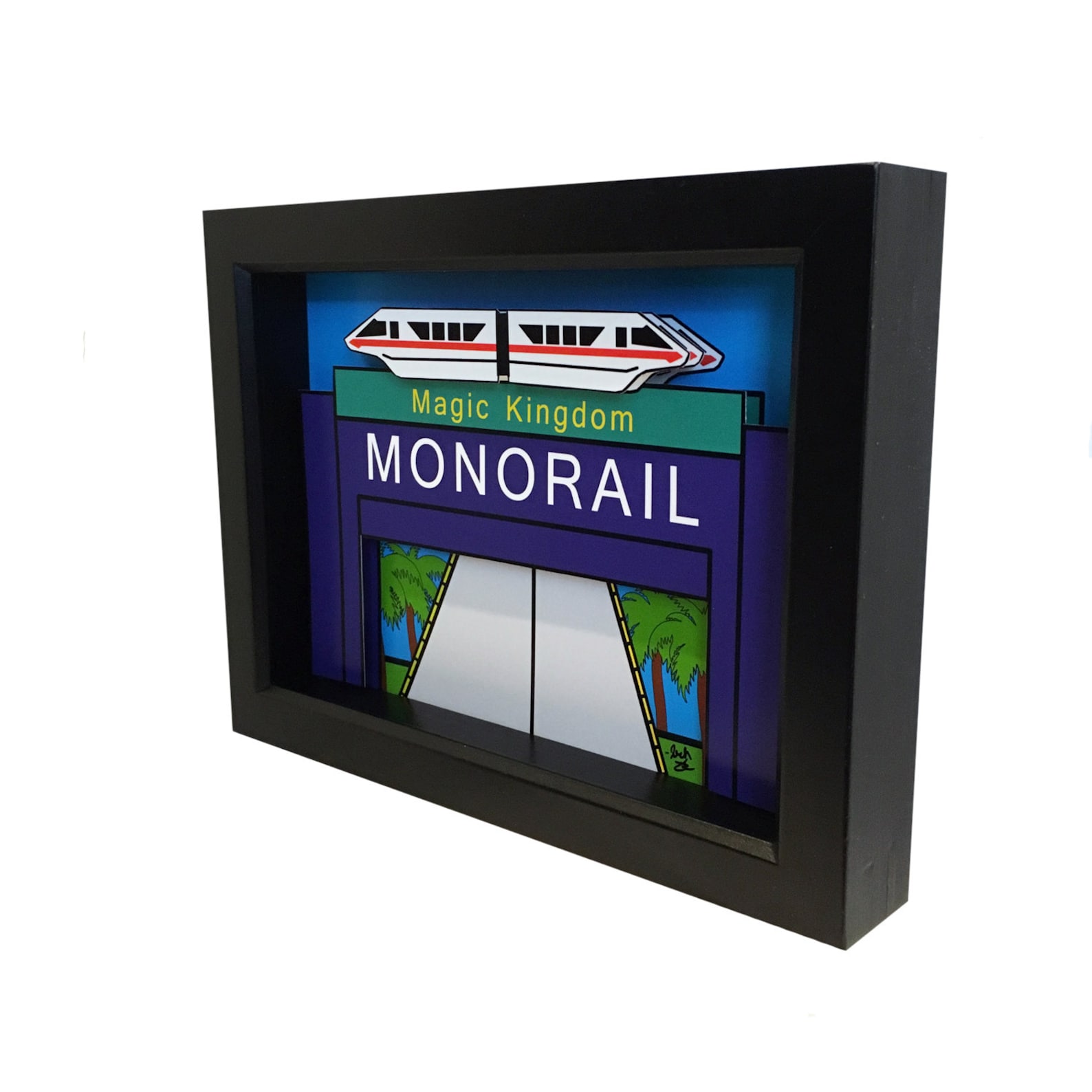 Disney Monorail Sign Epcot Art Magic Kindom Art Walt Disney - Etsy