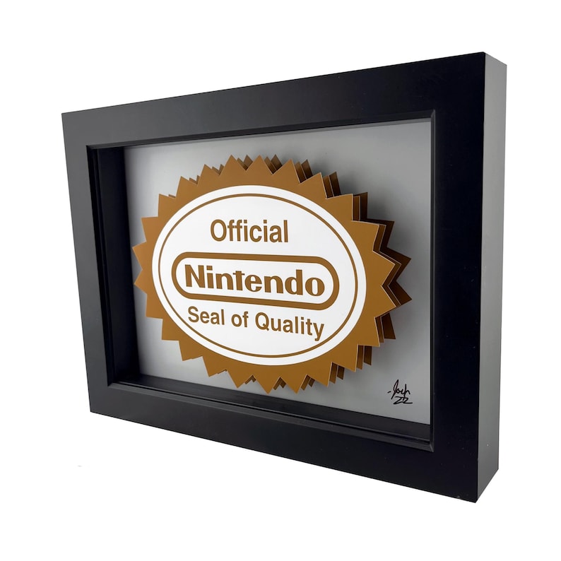 Nintendo Seal of Quality 3D Art NES Games Retro Video Game Print - Etsy