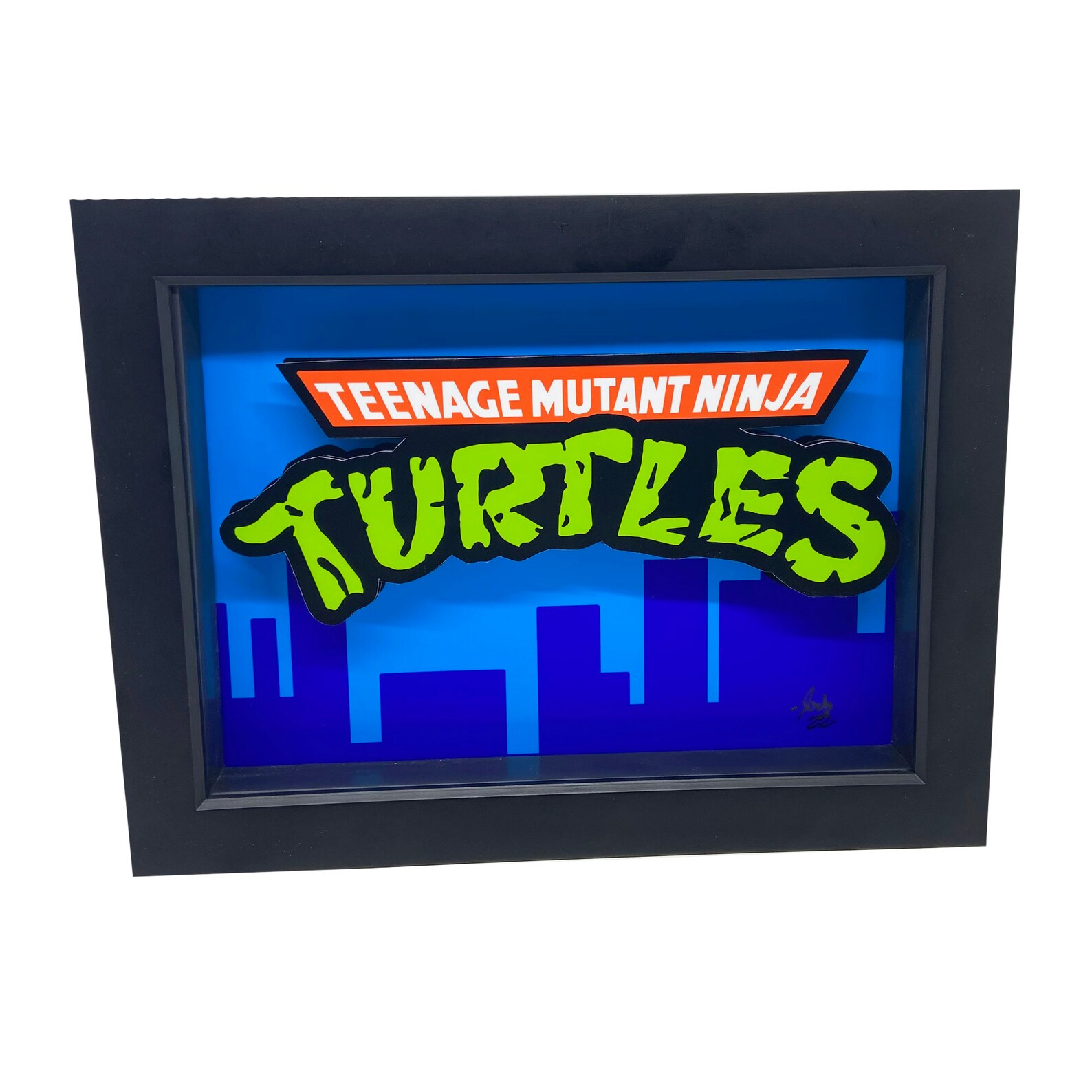 Teenage Mutant Ninja Turtles Art TMNT Logo 3D Art TMNT Art - Etsy