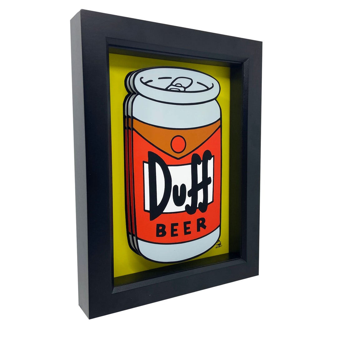 Duff Beer Art the Simpsons Art Duff Beer Can 3D Art Duff Beer Sign the ...