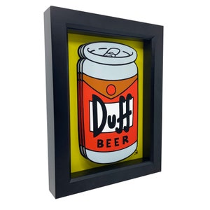 Duff Beer Art the Simpsons Art Duff Beer Can 3D Art Duff Beer Sign the ...