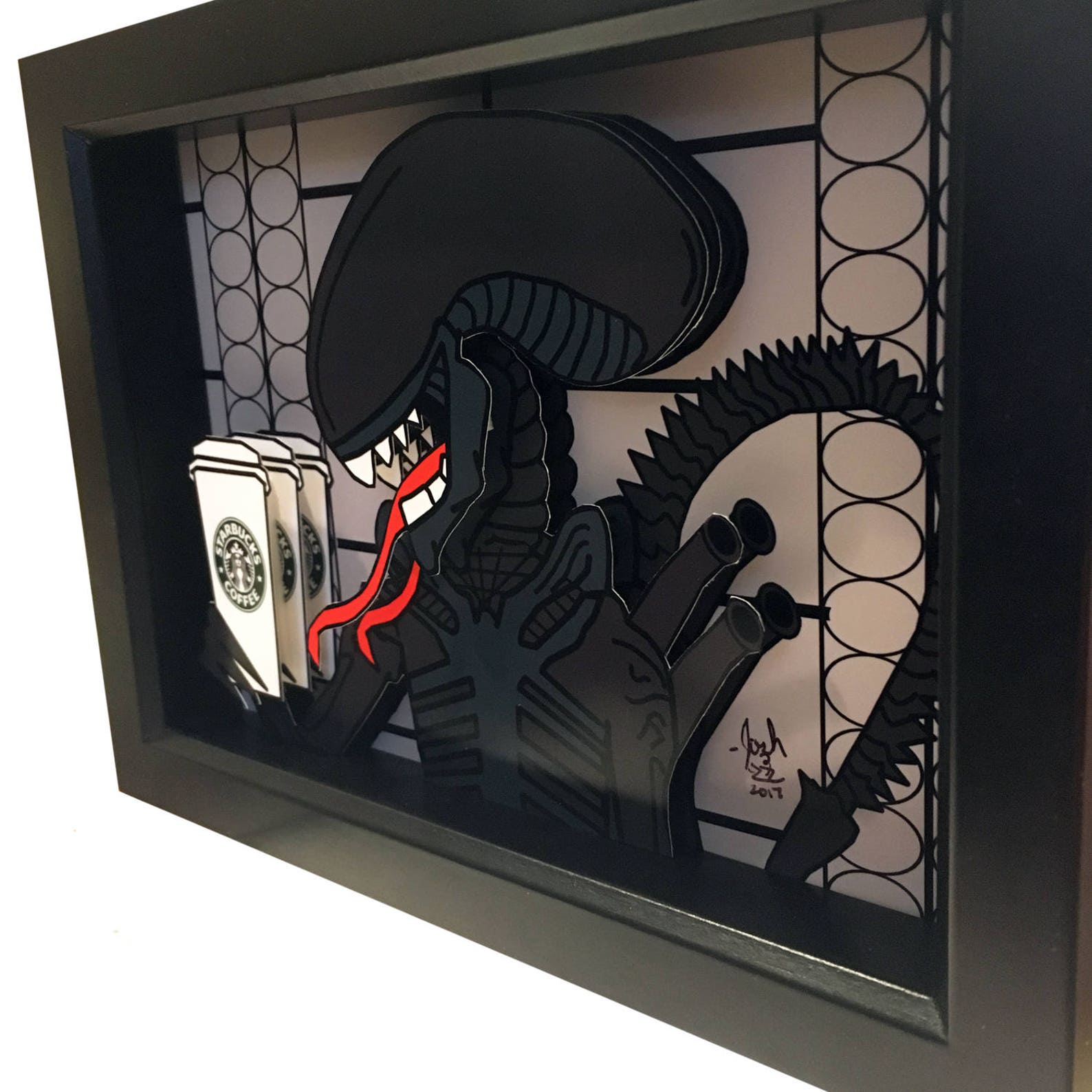 Alien Movie Art Xenomorph Print Alien Movie Print 3D Art - Etsy