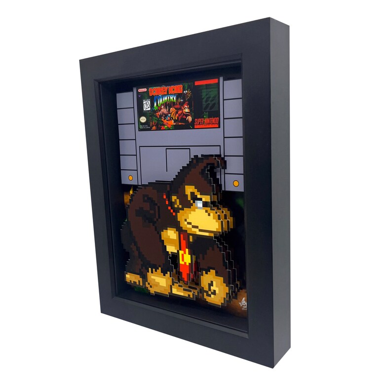 Donkey Kong Country SNES Games 3D Art Donkey Kong Art Video - Etsy