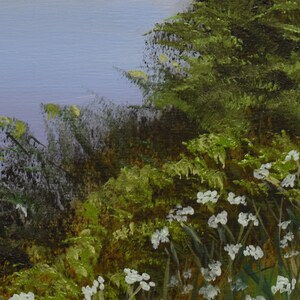 Small Original Oil Painting, Landscape River, Woods, Trees, 9 X 12 ...