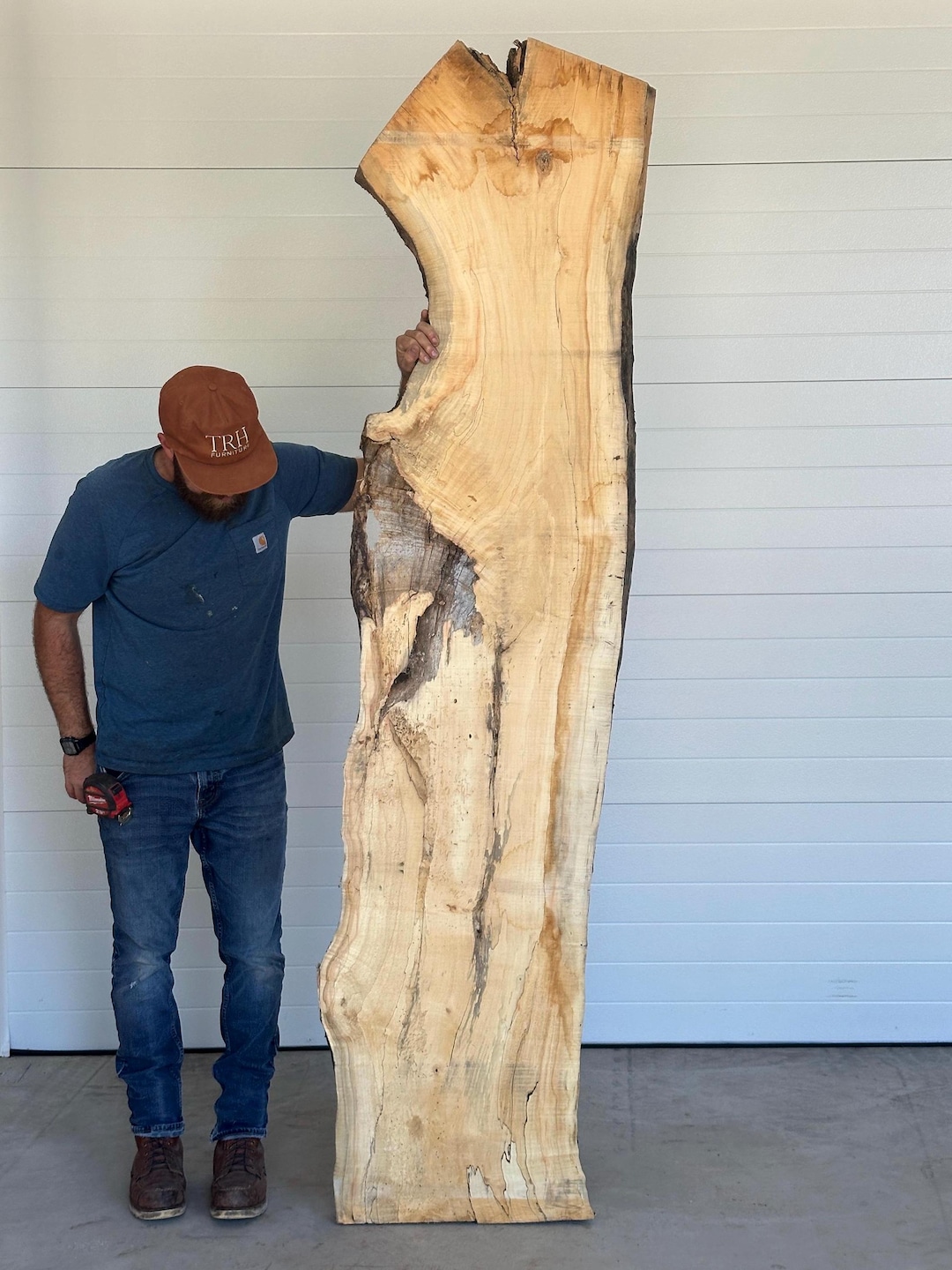 Live Edge Spalted Wormy Box Elder Slab | Wood Slab | DIY | Woodworking ...
