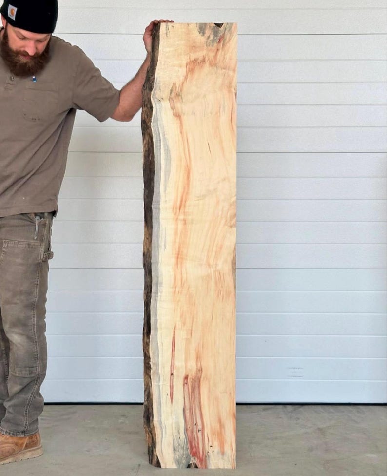 Live Edge Box Elder Slab | Wood Slab | DIY | Woodworking | Craftsman - Etsy