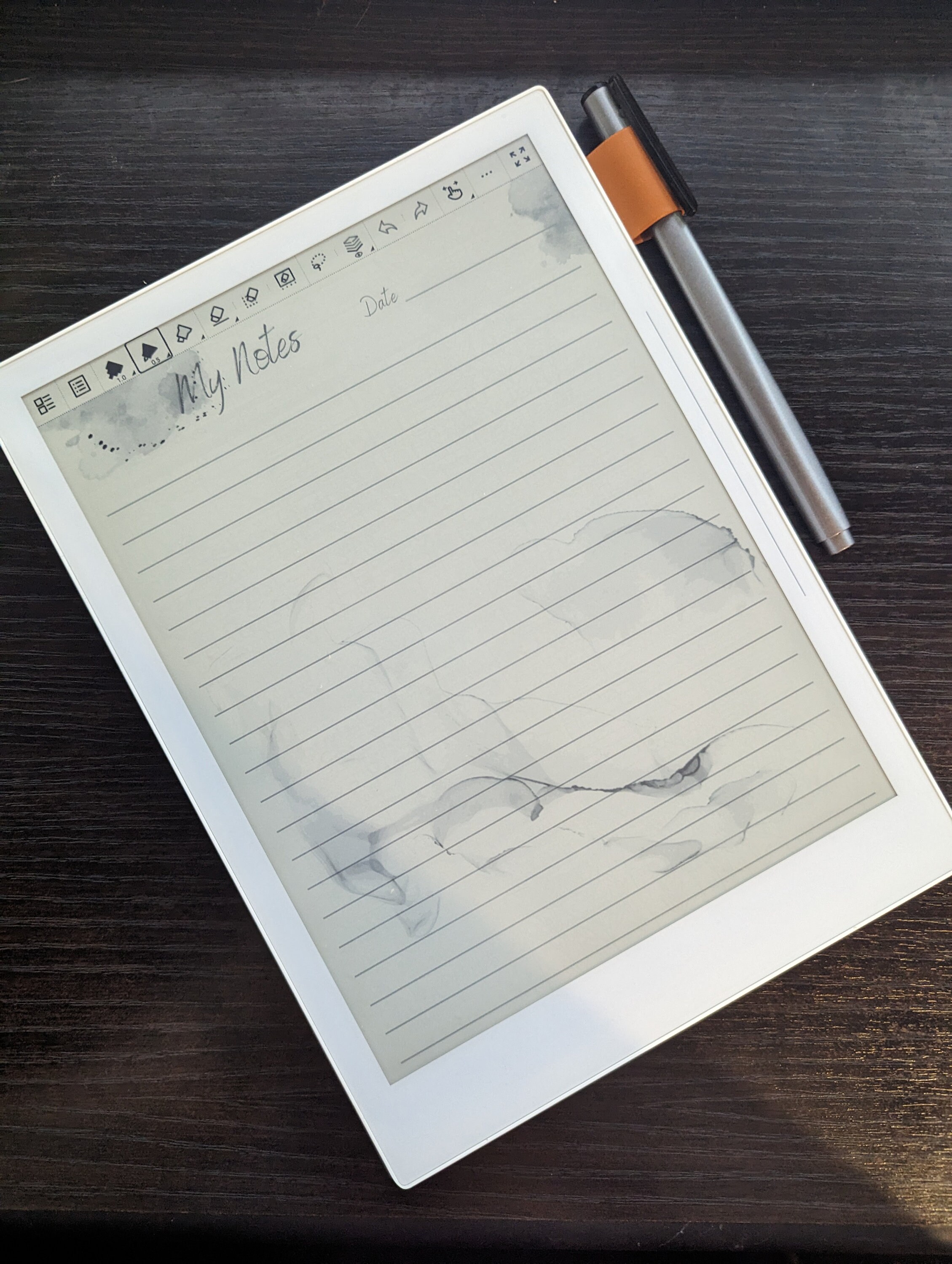 Supernote A5/A5X Template - Notes - Smoke - Etsy