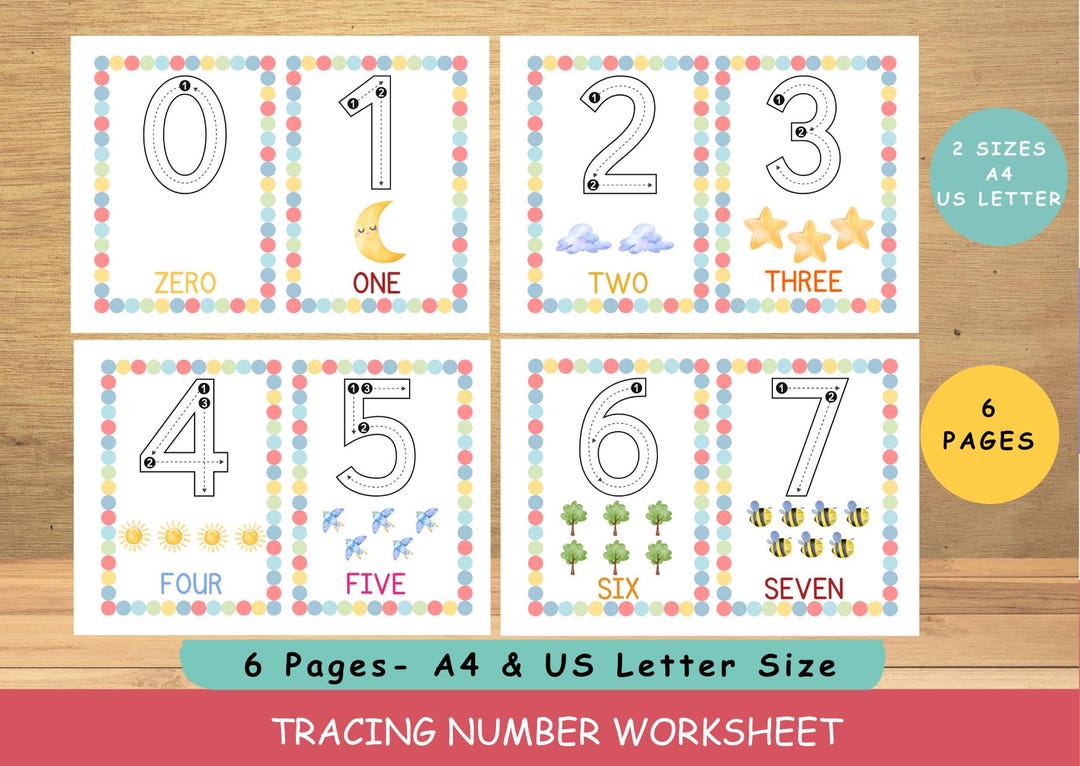 Preschool Number Flashcards 0-10: Printable Counting Learning Activity ...