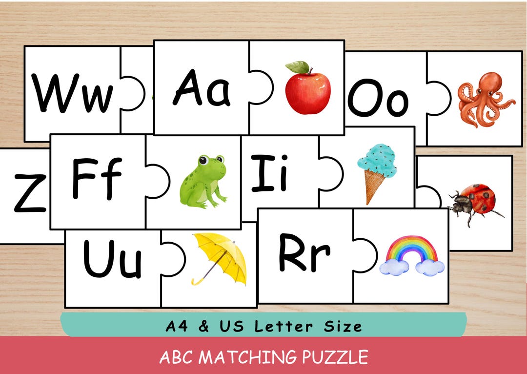 Alphabet Puzzle | Uppercase and Lowercase Letters Activity ...