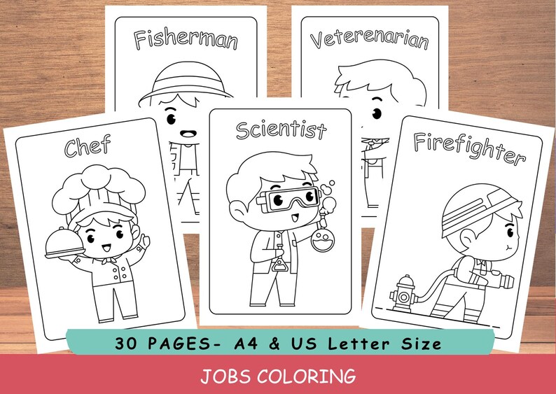 Community Helpers Coloring Pages | Career Day | Occupation Printable ...