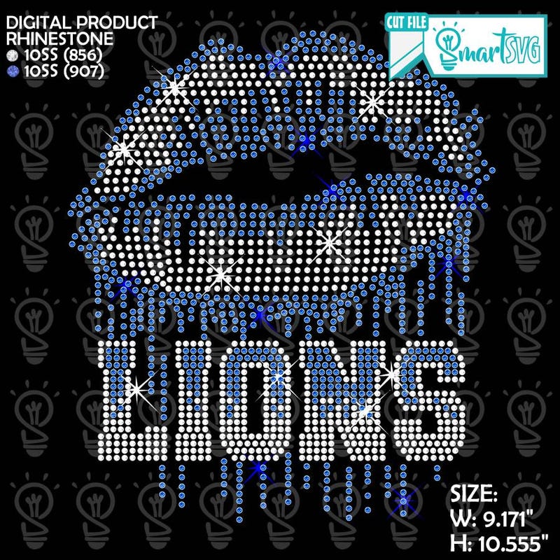 Detroit Lions Stencil - Etsy
