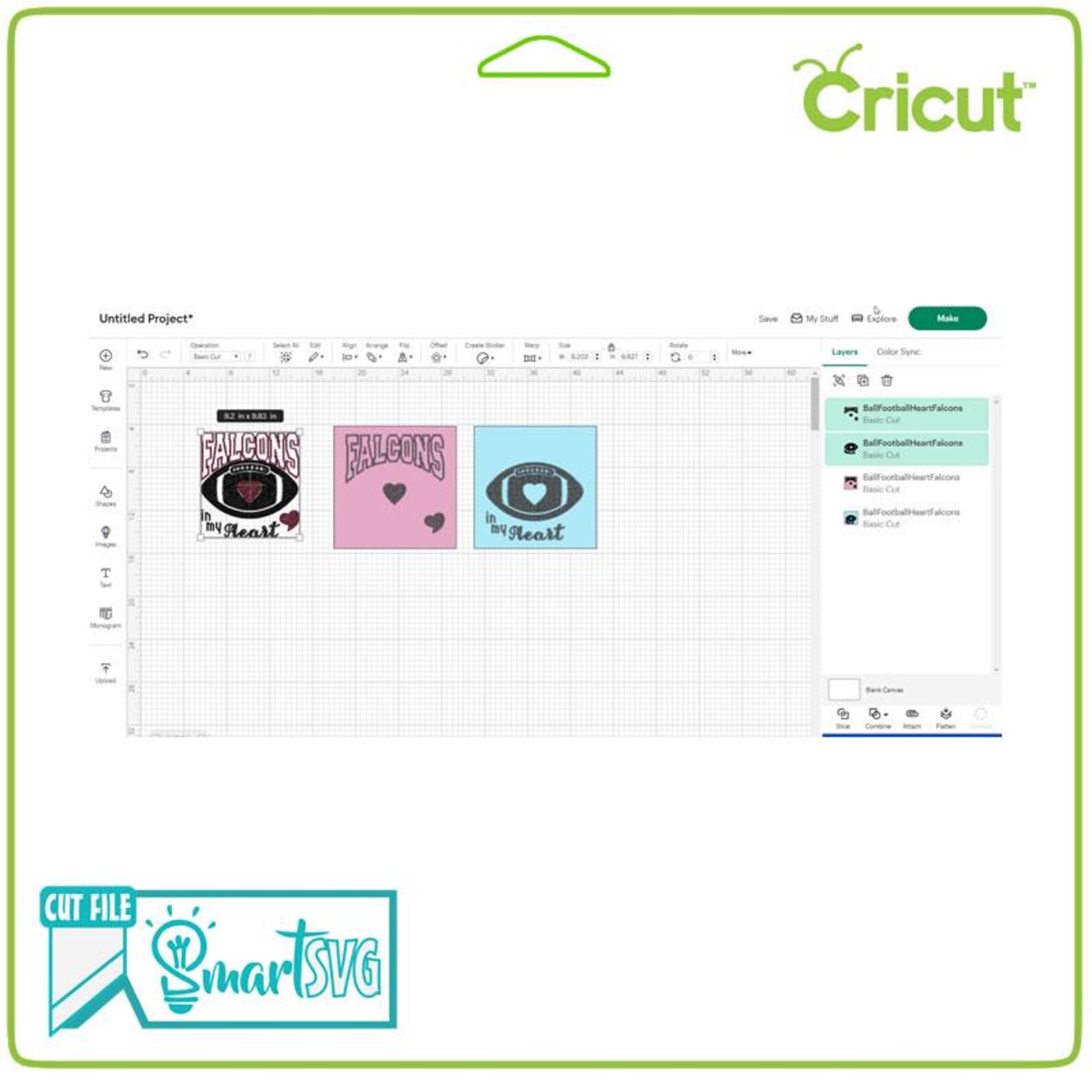 Falcons Ball Rhinestone, Football Rhinestone Svg, Falcons Hearts Svg ...