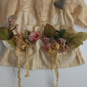 Handmade, Hand Stitched, Antique Baby Dress, Repurposed, Assemblage Art ...