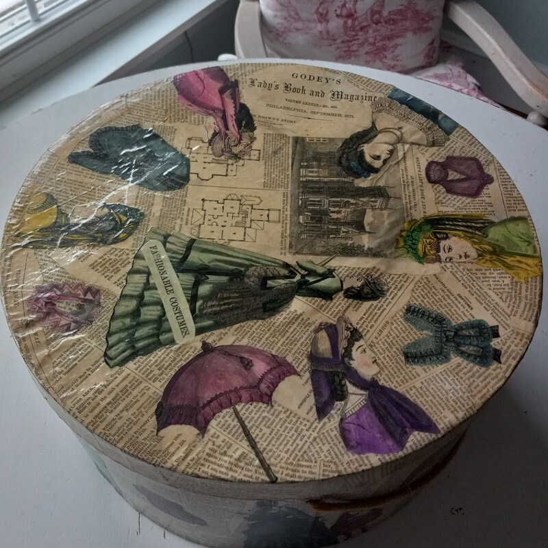 Vintage Hat Box - Etsy