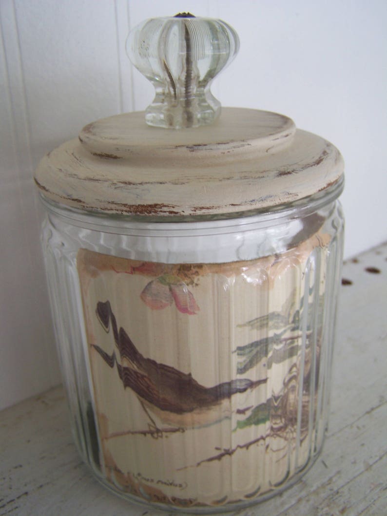 Upcycled Vintage Jar/pipe Tobacco Jar / Nature Theme / - Etsy