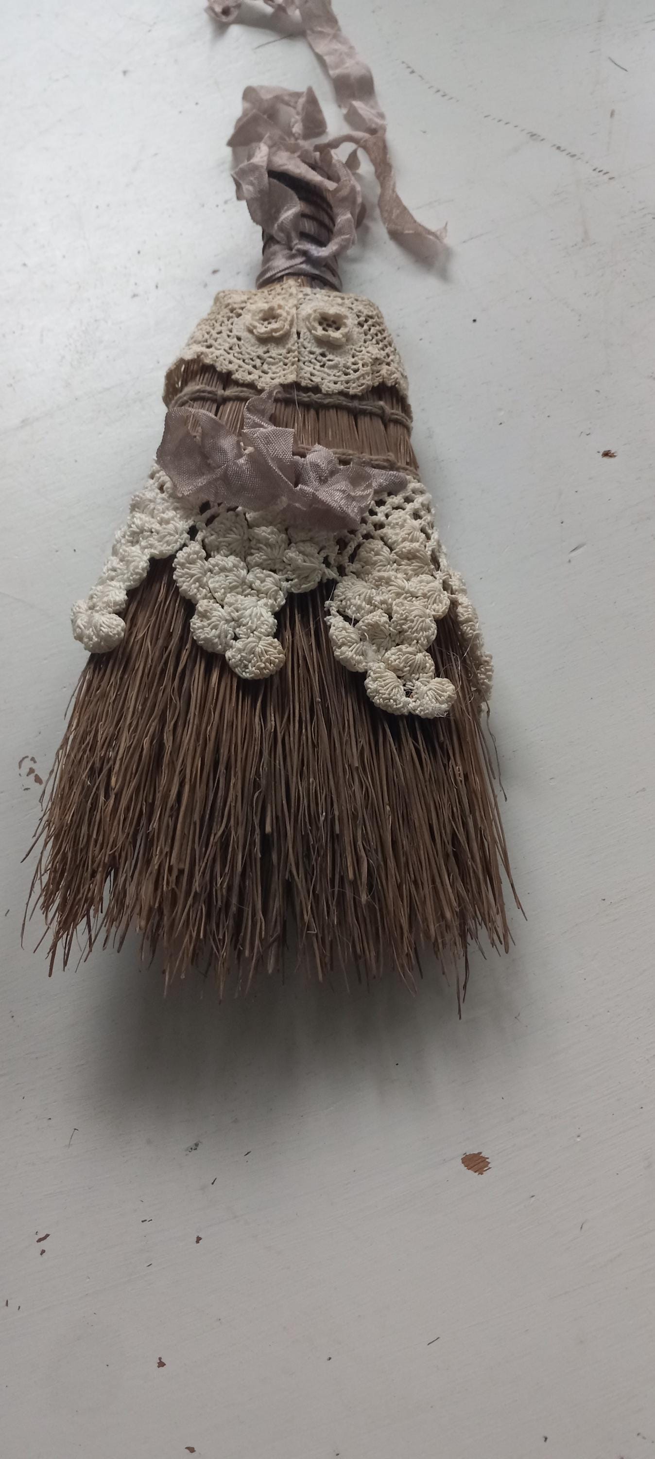 Shabby Chic-altered Vintage-1940s Whisp Broom-vintage Materials-hand ...