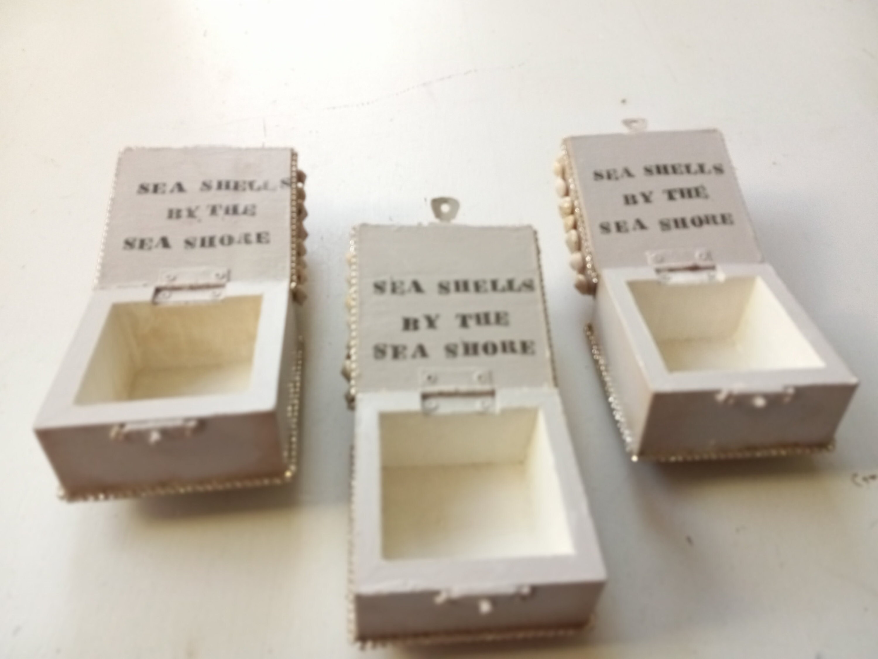 Small Trinket Box, Ring Box, Wedding Box, Wood Box, Gray Paint ...