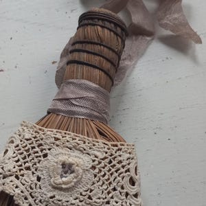 Shabby Chic-altered Vintage-1940s Whisp Broom-vintage Materials-hand ...