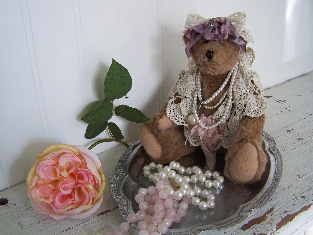 Shabby Chic/ Dresser Caddy/ Jewelry Caddy/ Silver Tray/ Vintage ...